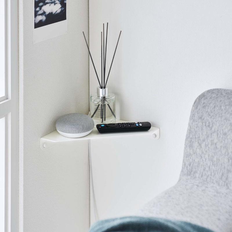 tower 石こうボード壁対応 コーナーシェルフ タワー 山崎実業 ホワイト ブラック 6911 6912 石膏ボード ウォールシェルフ 収納棚 yamazaki : アウトドアと雑貨のグラス ...