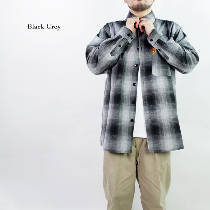 FB カウンティ 長袖シャツ FB COUNTY LONG SLEEVE FLANNEL SHIRT RN98581 Black Grey ...