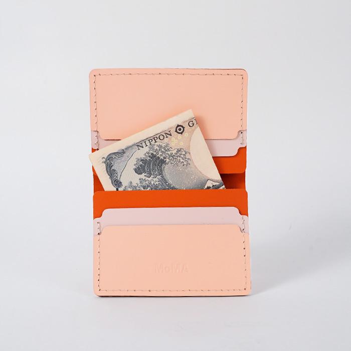 MoMA モマ ミニウォレット MOMA RECYCLED LEATHER WALLET #152630 Pink VACAV ウォレット ...