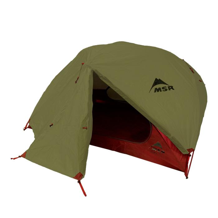 MSR 3人用テント エリクサー3 ELIXIR3 V2 TENT 10332 Green グリーン 緑 ソロキャン デュオ ツーリング キャンツー キャンプ バックパッカー 山岳テント ...