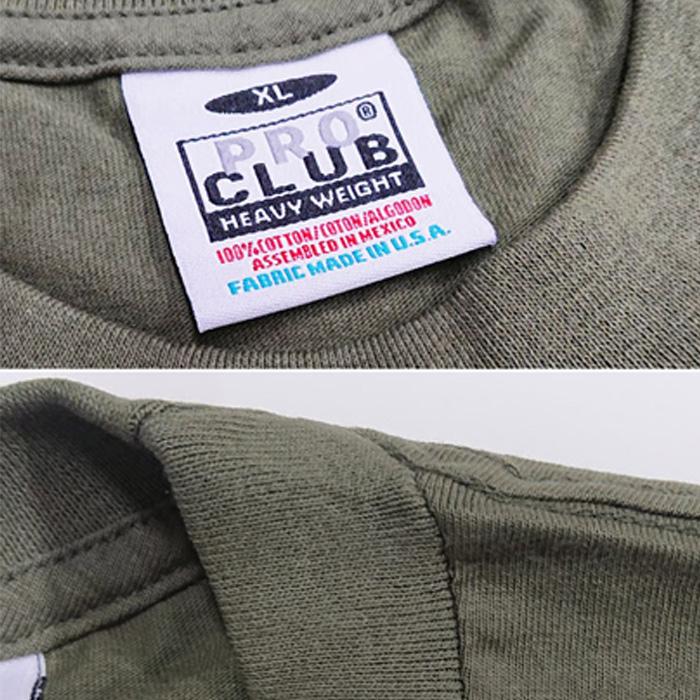 【2XL/3XL/大きいサイズ】プロクラブ Tシャツ 無地 PRO CLUB HEAVY WEIGHT TEE ♯101 Black Forest Green Heather Grey ...