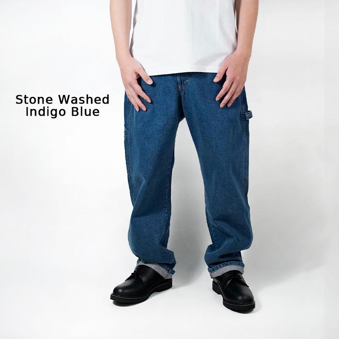 Dickies（ディッキーズ） ワーク デニムパンツ Dickies RELAXED FIT CARPENTER HEAVY WEIGHT DENIM JEAN 1993 Rinsed ...