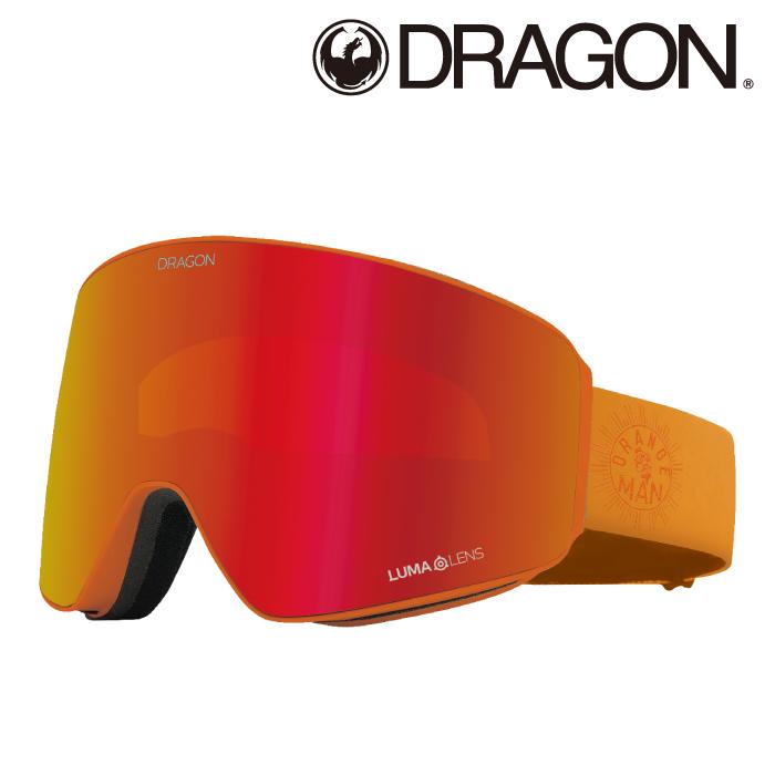 スノーボード スキー ゴーグル ドラゴン DRAGON PXV LUMA LENS Orange Man Collab H11 メンズ レディース 24-25 日本正規品 ...