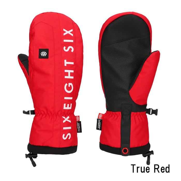 686（シックスエイトシックス） 日本正規品 スノーボード スキー グローブ 686 TEAM MERINO MITT True Red ...