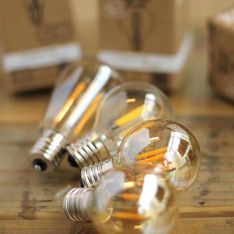 EdisonBulb 2個セット 口金E17 調光器対応 エジソン バルブ LED E17 LED電球 照明 エジソン電球 レトロ フィラメントLED シャンデリア おしゃれ : ネスト ...