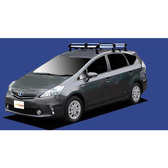 TUFREQ ルーフキャリア プリウスアルファ ZVW40W/ZVW41W用/H+シリーズ 長さ：ミドル HF231B+ : NET 部品館 - 通販 - Yahoo!ショッピング