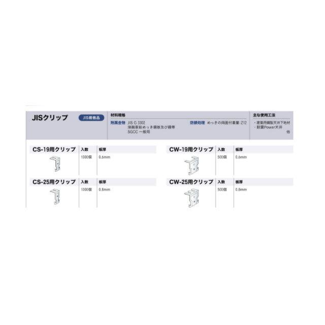 Wクリップ JIS25形 500個/箱 CW-25用クリップ 桐井製作所 KIRII : ネットで建材! - 通販 - Yahoo!ショッピング