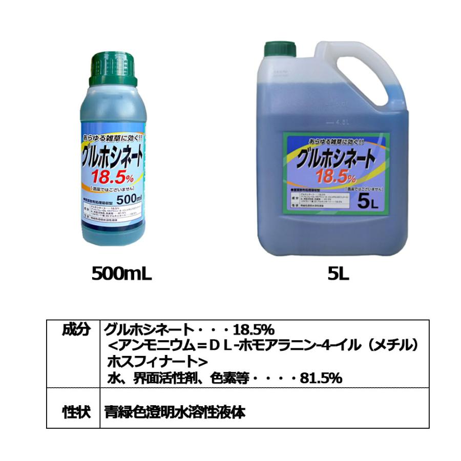 グルホシネート 18.5% 500mL 20本 セット シンセイ 非農耕地用除草剤 : ネットで建材! - 通販 - Yahoo!ショッピング