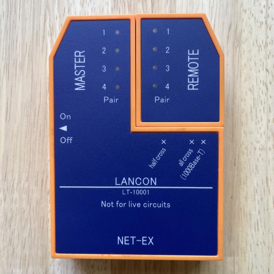 モデルチェンジ前のLT-10001 LANケーブルチェッカー クロス結線チェック用ジャックを配置 : LANCON-store - 通販 ...