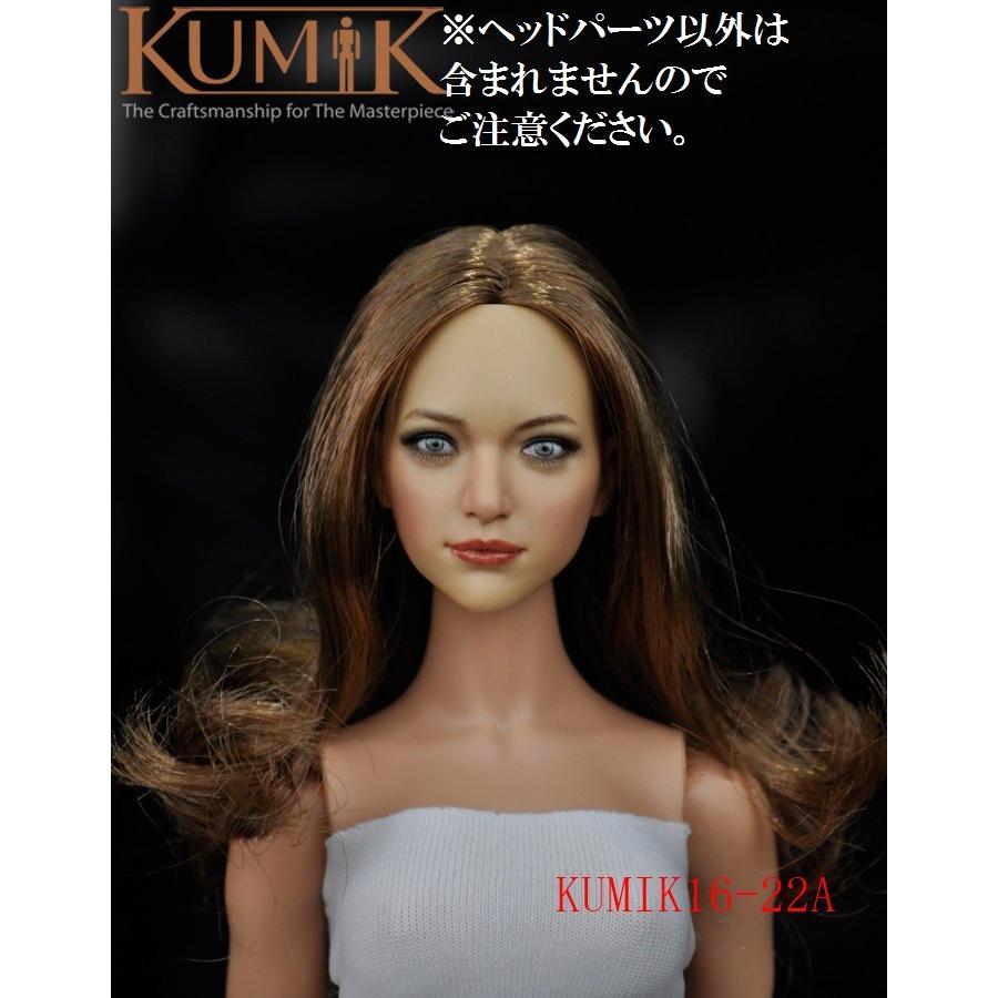 KUMIK 1/6サイズフィギュア用 女性ヘッドパーツ 16-22A :kumik16-22a:NET-SHOP BM - 通販 - Yahoo!ショッピング