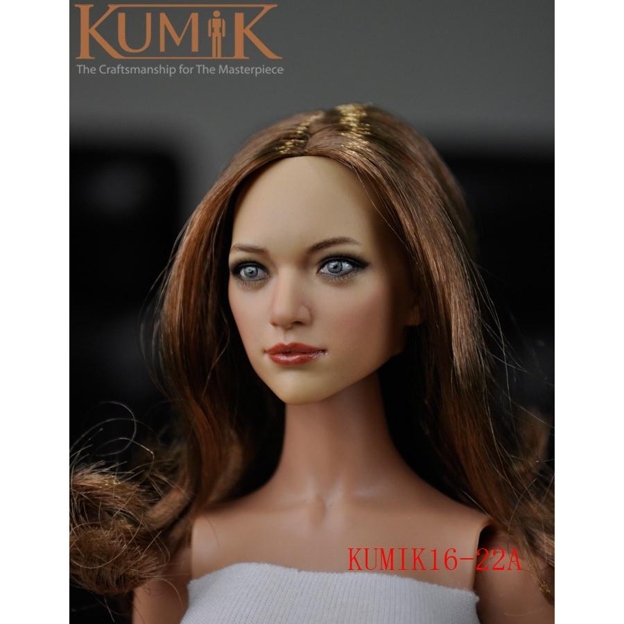 KUMIK 1/6サイズフィギュア用 女性ヘッドパーツ 16-22A : NET-SHOP BM - 通販 - Yahoo!ショッピング