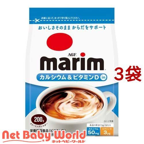 AGF マリーム カルシウム＆ビタミンDイン 袋 ( 200g*3袋セット ) : NetBabyWorld(ネットベビー) - 通販 - Yahoo!ショッピング