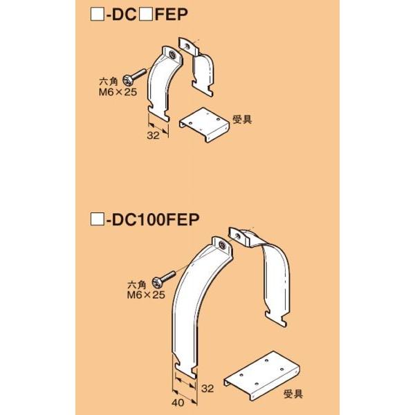 ネグロス S-DC65FEP ダクタークリップ 波付硬質合成樹脂管（FEP）用 ステンレス鋼 : ネットde電材Yahoo!店 - 通販 ...