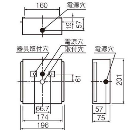 Panasonic パナソニック FK11760 LED誘導灯取付ボックス C級一般型 重さ0.9kg : ネットde電材Yahoo!店 - 通販 - Yahoo!ショッピング