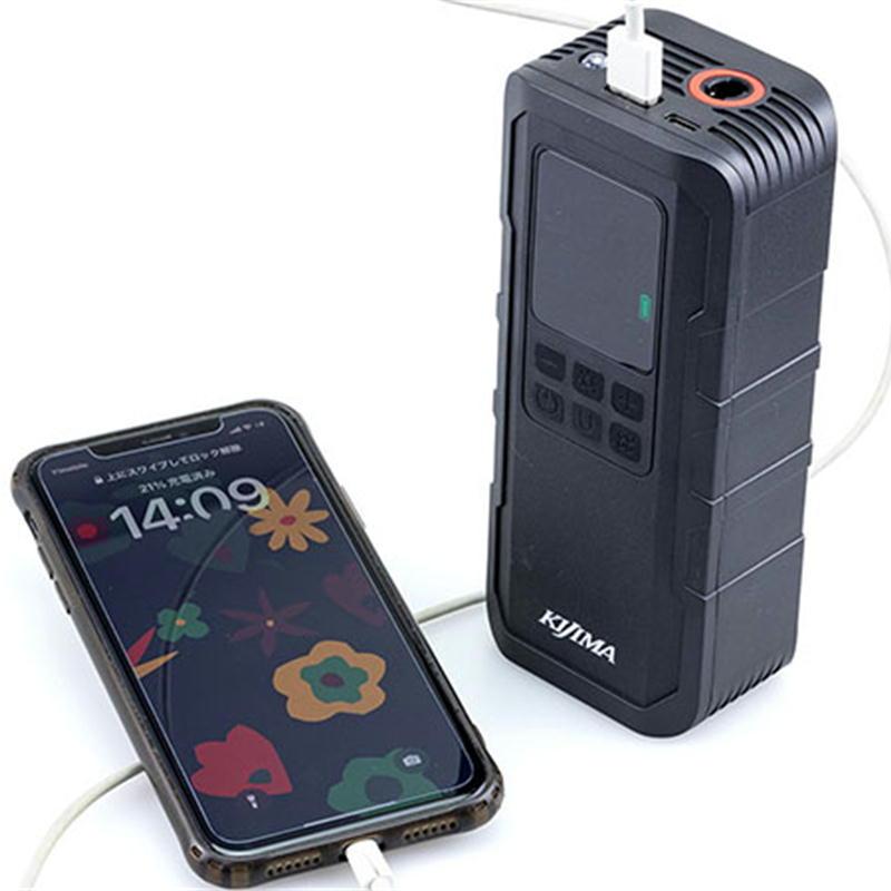 KIJIMA キジマ スマートエアポンプ JP03 3×2000mAh/11.1V 米・英・仏式バルブ他対応 : ネトセトラショップ - 通販 - Yahoo!ショッピング