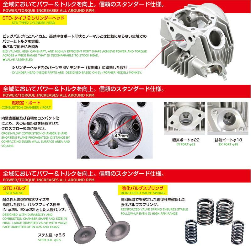 キタコ KITACO 88cc STD-タイプ2 ボアアップKIT モンキー/ゴリラ : kitaco-214-1013202 : ネトセトラショップ - 通販 - Yahoo!ショッピング