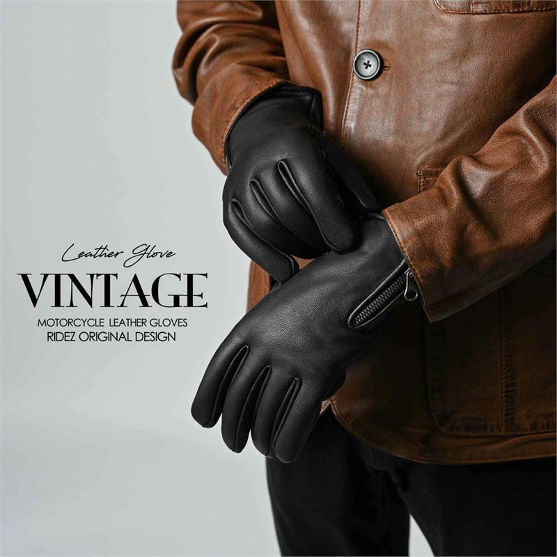RIDEZ（バイク） ライズ RIDEZ MOTO GLOVES VINTAGE BLACK RLG75 サイズL : ネトセトラショップ - 通販 - Yahoo!ショッピング
