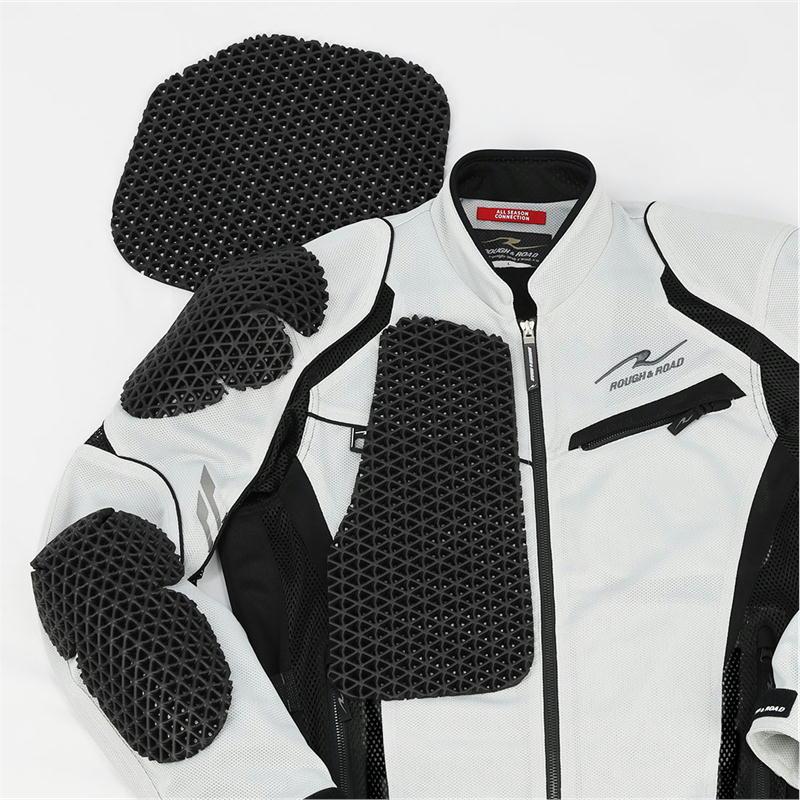 ラフ＆ロード ラフアンドロード ROUGH＆ROAD ジェットエアメッシュジャケットFP プラチナシルバー サイズXL : ネトセトラショップ - 通販 - Yahoo!ショッピング