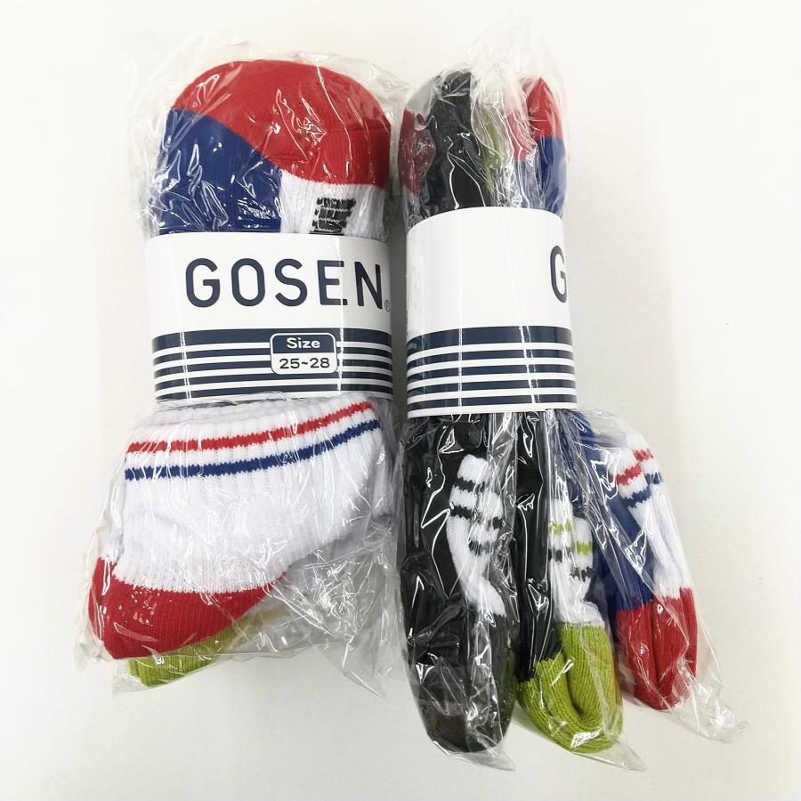 GOSEN F22MS3P 25-28cm ゴーセン メンズショートソックス3足組 : ガット張りの店ネットイン - 通販 - Yahoo!ショッピング