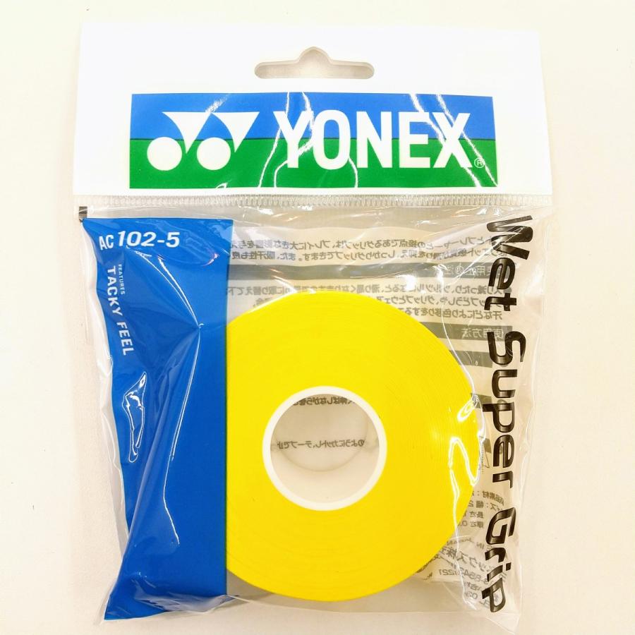 YONEX AC102-5 ヨネックス ウェットスーパーグリップ詰め替え用 5本入 : ガット張りの店ネットイン - 通販 - Yahoo!ショッピング