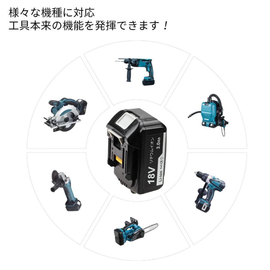 マキタ makita BL1830 互換バッテリー 3000mAh 安心のサムスンセル搭載 : ネットキーストア - 通販 - Yahoo ...
