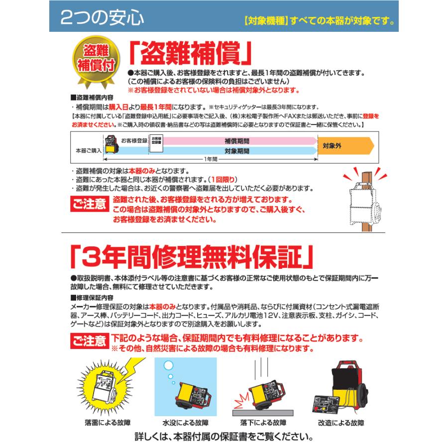 末松電子 電気柵 #112 ゲッターエース3ソーラー （ACE12-3S） ゲッターパックL内蔵 屋外設置用 : ねっとんや - 通販 - Yahoo!ショッピング
