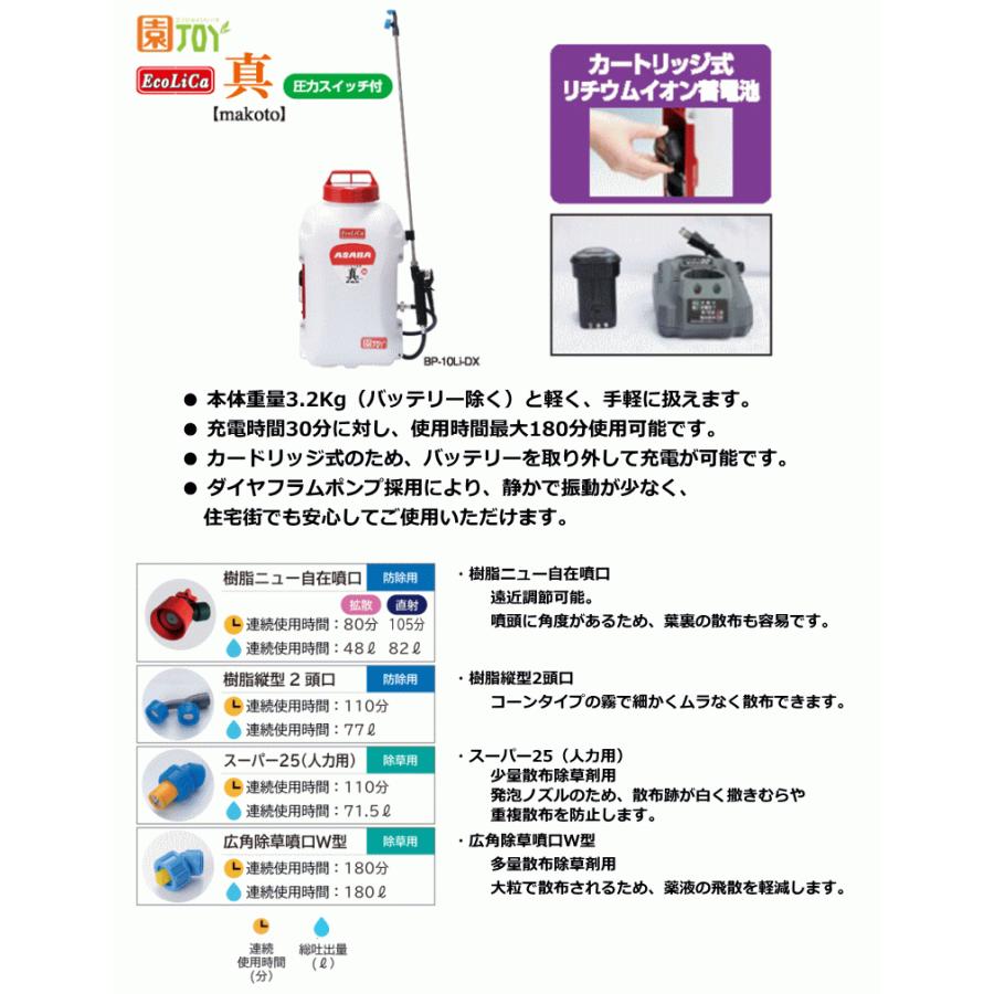 麻場 バッテリ動力噴霧機 「真」 BP-10Li-DX : ねっとんや - 通販 - Yahoo!ショッピング