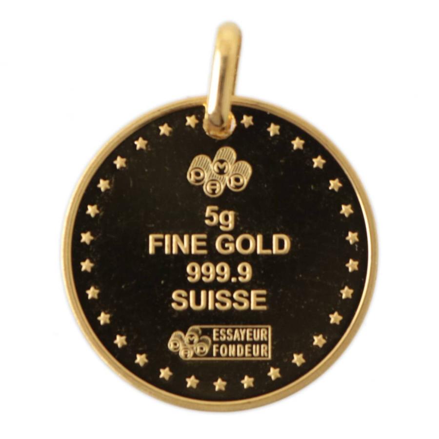 K24 純金 ペンダントトップ スイスPAMP パンプ社製 マスカレード 999.9 ゴールドコイン 5.2g メンズ レディース 24金 KS ABランク : ブランドショップリバース ...
