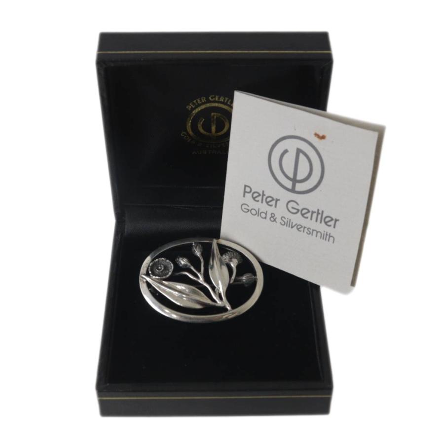Peter Gertler ピーターガートラー ユーカリ・カエシア ブローチ Sv925 箱 37×29(mm) 重量約7.1g NT B ...