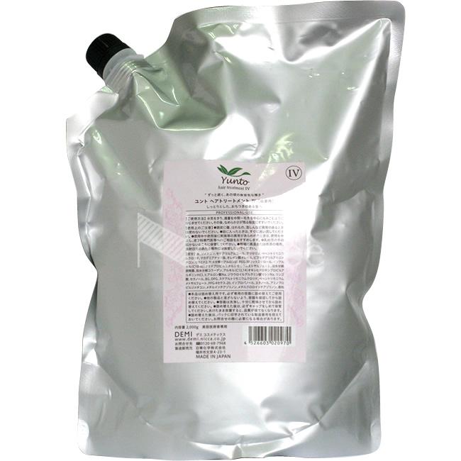 ユント デミ ヘアトリートメント 4 / 2000gリフィル 【 トリートメント しっとり 】 : プロ用ヘアコスメnetsbee - 通販 - Yahoo!ショッピング