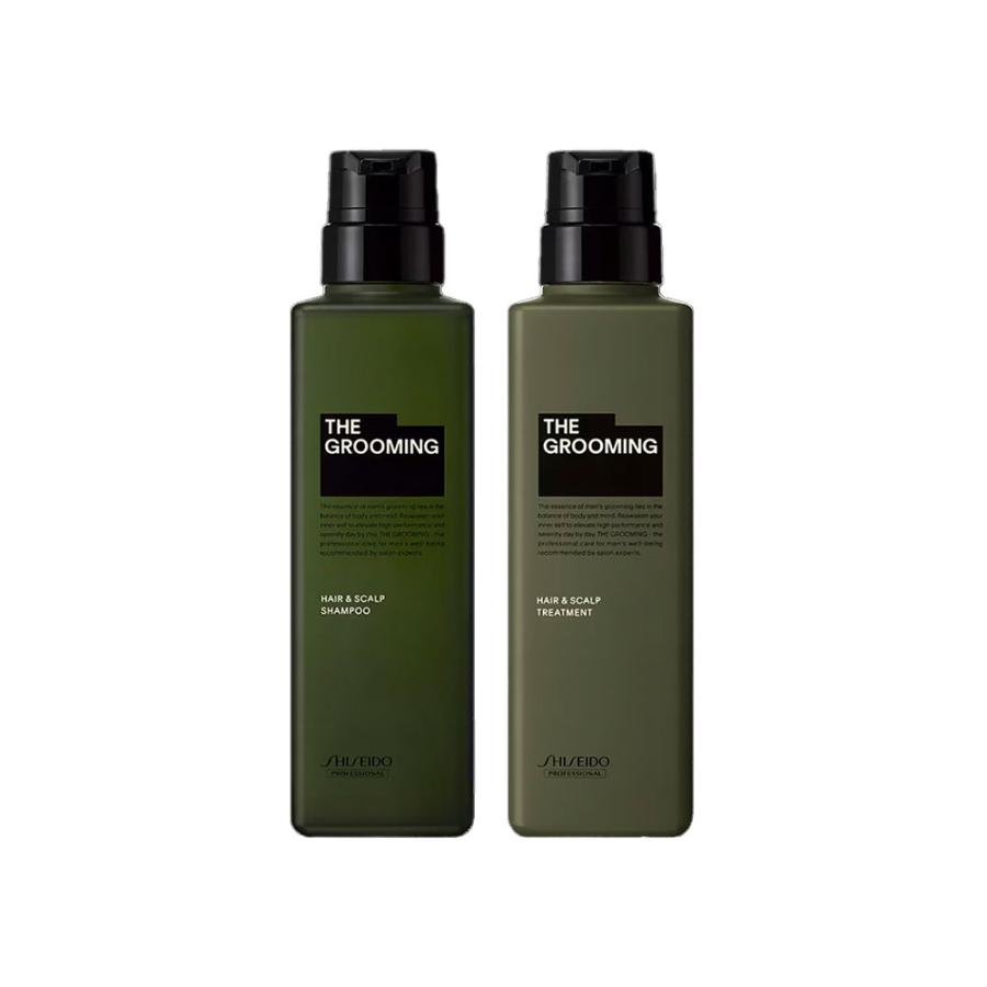 THE GROOMING 資生堂プロフェッショナル ザ・グルーミング シャンプー＆トリートメント セット 500mL+500g メンズ 男性用 ヘアケア 頭皮ケア スカルプ 髪 ボリューム ...