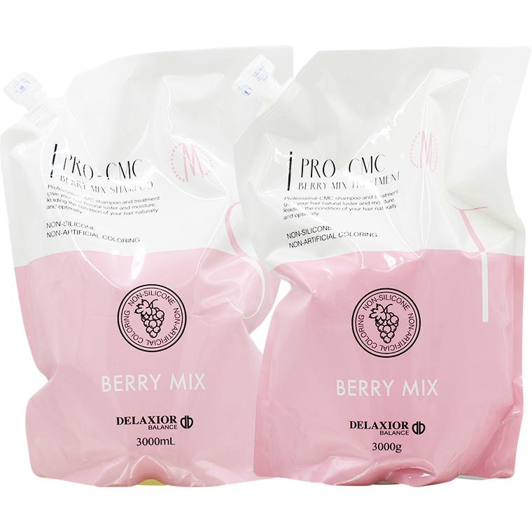 DELAXIOR デラクシオ プロ CMC ベリーミックスシャンプー＆トリートメント 詰替え用セット / 3000mLリフィル+3000gリフィル : プロ用ヘアコスメnetsbee - 通販 ...