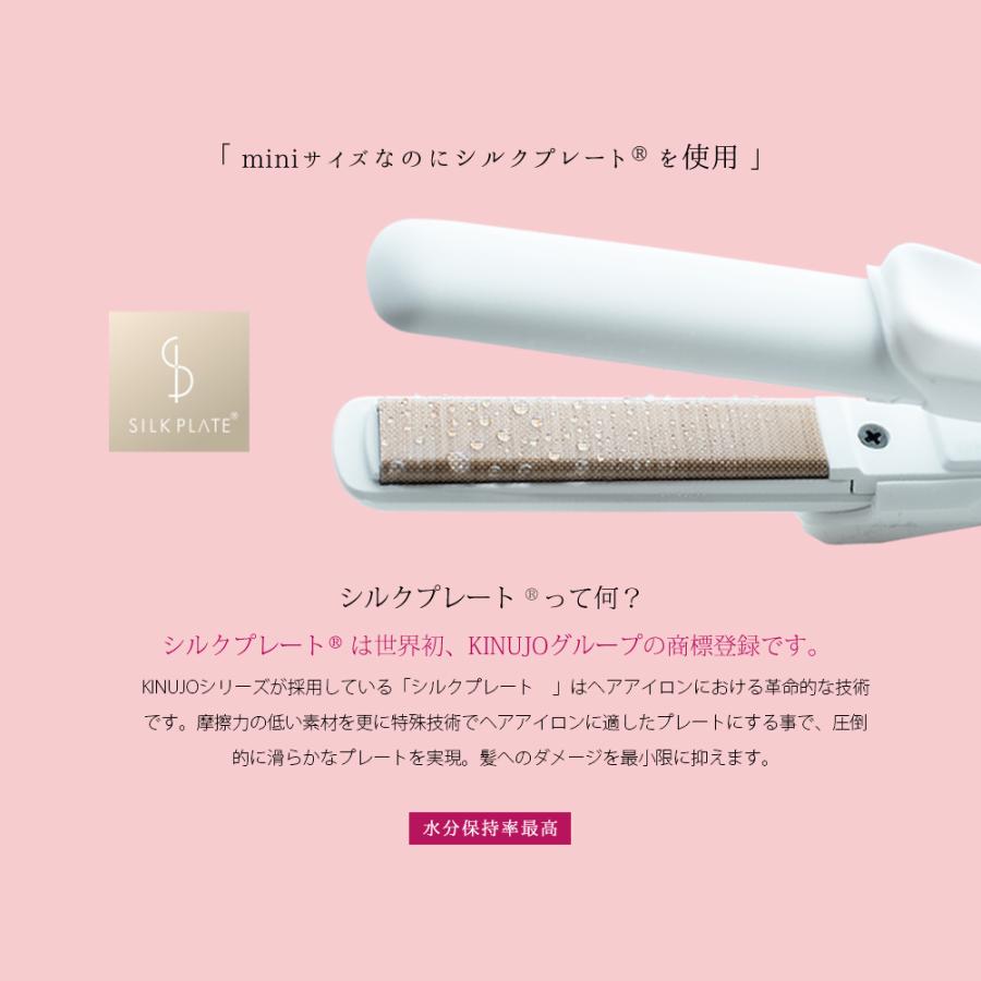 絹女 KINUJO SILK PLATE mini iron シルクプレート ミニアイロン DG070 :g12121:プロ用ヘアコスメ ...