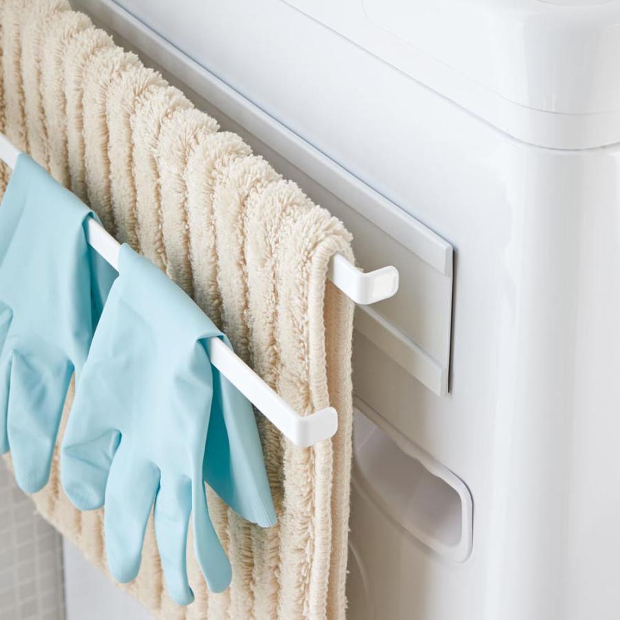 山崎実業 洗濯機横マグネットタオルハンガー2段 タワー ホワイト / ブラック : プロ用ヘアコスメnetsbee - 通販 - Yahoo!ショッピング