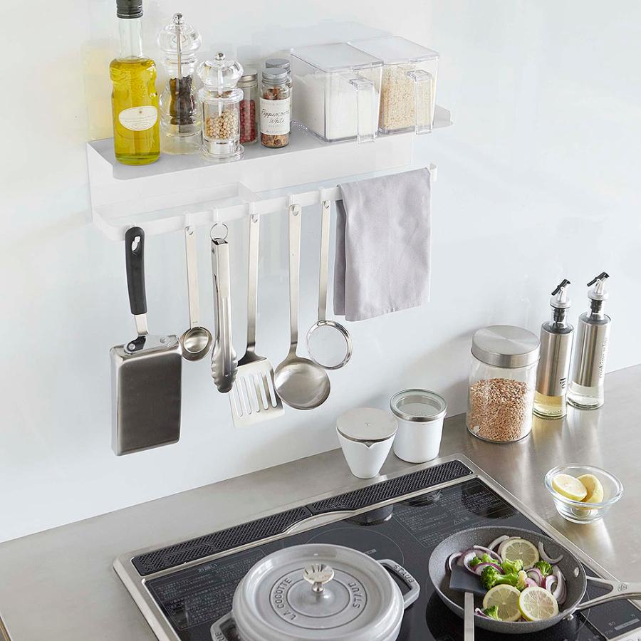 山崎実業 マグネットワイドキッチンツールフック＆トレー タワー ホワイト / ブラック :yamazaki589:プロ用ヘアコスメnetsbee - 通販 - Yahoo!ショッピング