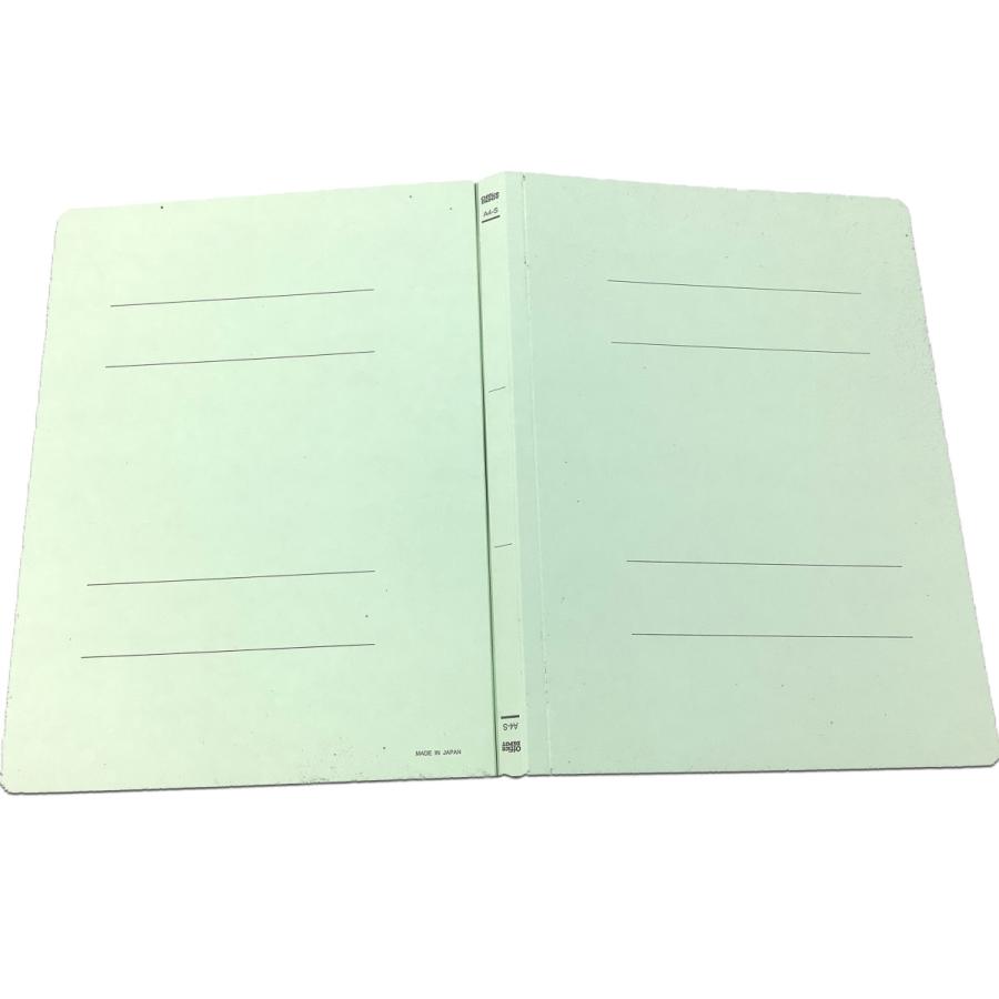 【100冊セット】フラットファイル/紙表紙/A4縦/背幅18mm/グリーン/計100冊/Office Depot :A-025:ネットショップ ...