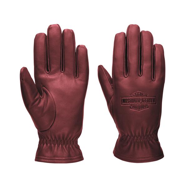 Harley Davidson（ハーレー・ダビッドソン） フルスピードレザーグローブ 97673-23VM レッド系 : リバーYahoo ...
