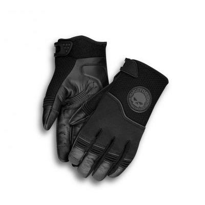 Harley Davidson（ハーレー・ダビッドソン） メンズスカルメッシュグローブ 98385-19VM Sサイズ : リバーYahoo ...