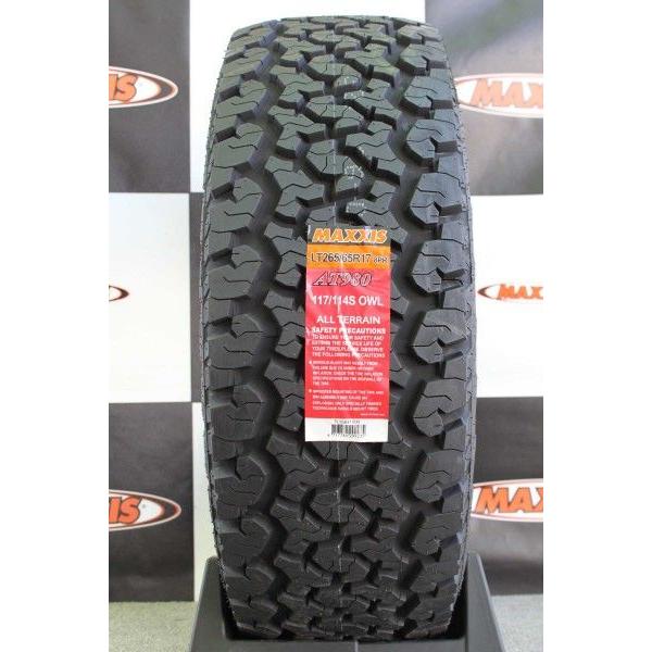 MAXXIS（マキシス） AT-980 LT265/65R17 8PR ホワイトレタータイヤ 265/65-17 Bravo Series ...