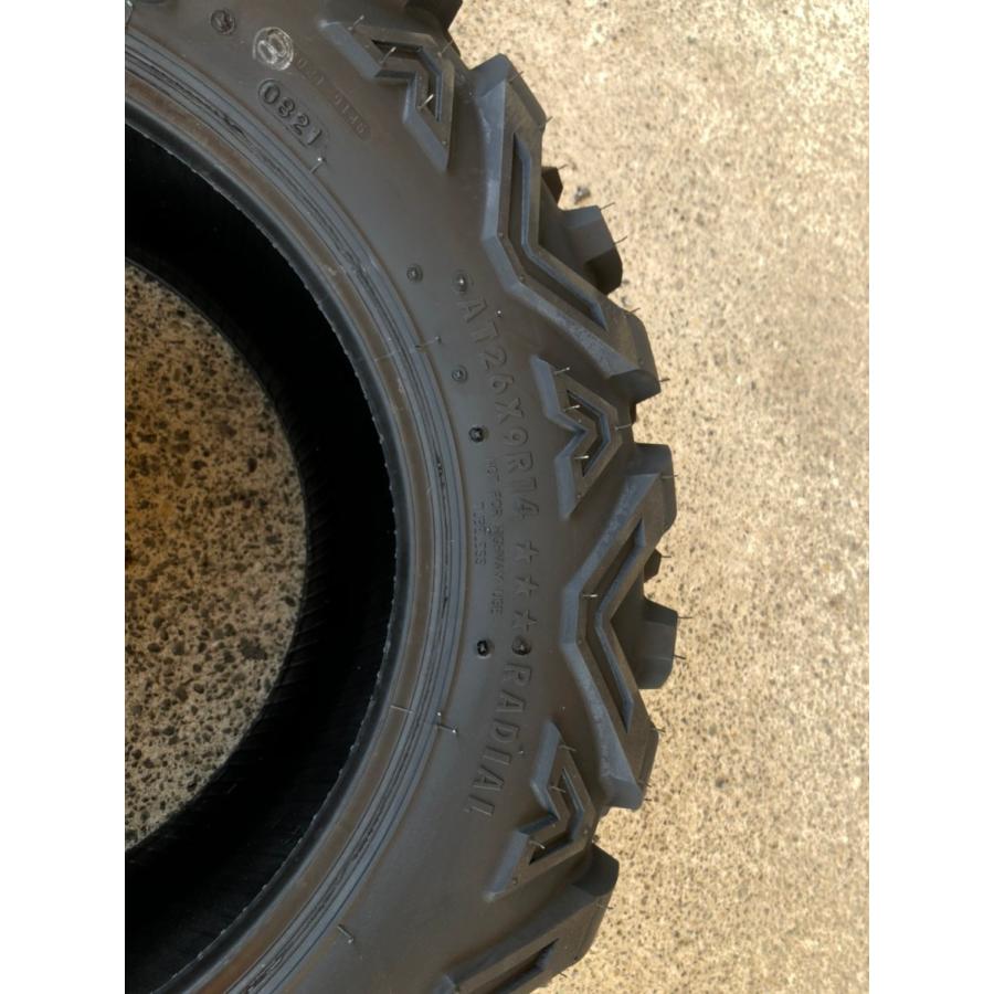 【訳あり】MAXXIS マキシス M917 AT26×9R14 6PR BIGHORN ビッグホーン ATVタイヤ ホワイトレター 26x9R14 バギー フロント用【2021年製 ...
