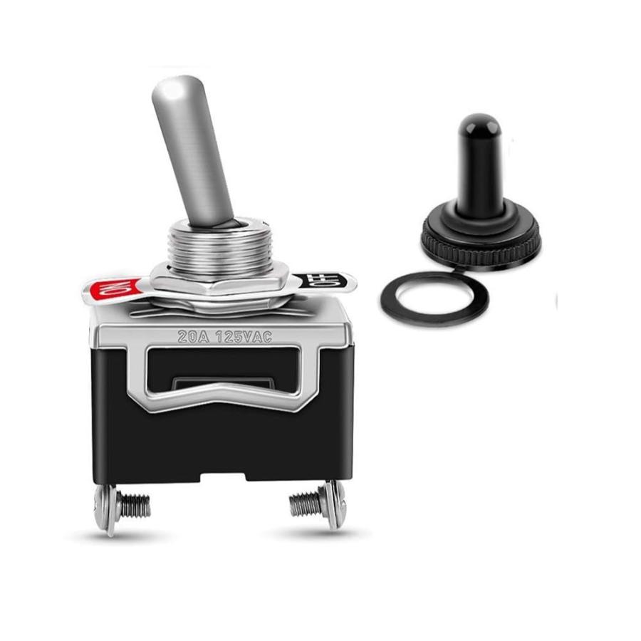 tisyo トグルスイッチ 防水スイッチ 15A 50V / 0A 15V 端子 ON 電源ボタンスイッチ 極 : to0a249307c6 ...