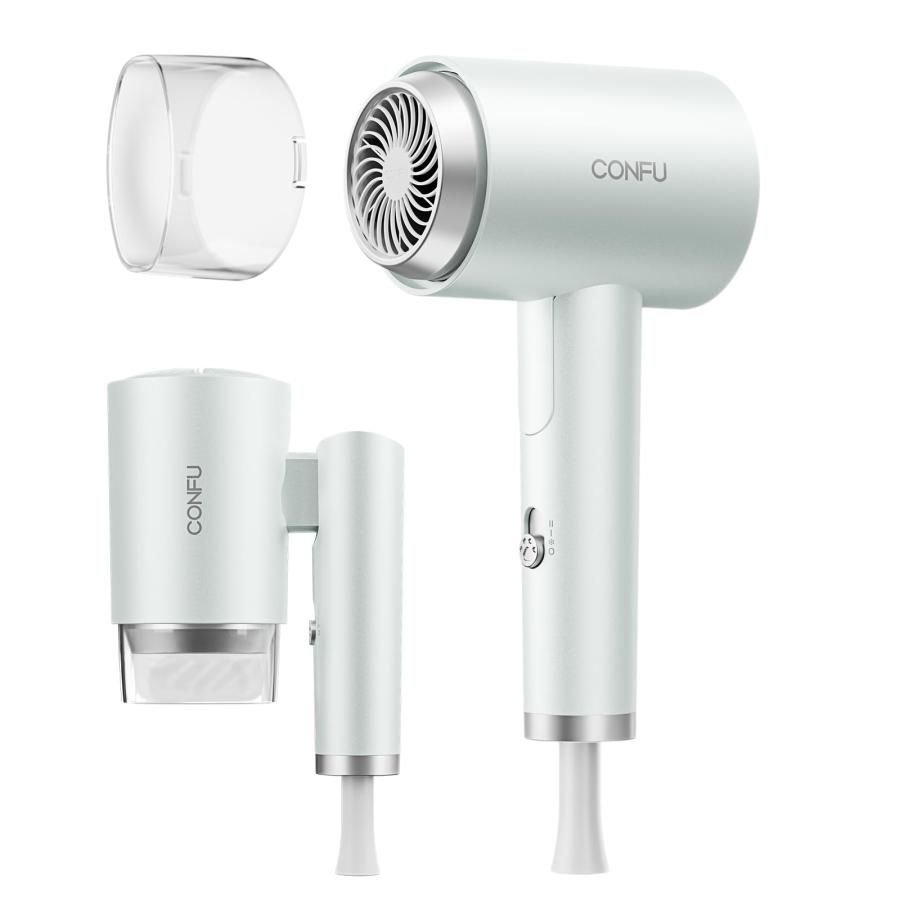 ONFU ドライヤー 100W ヘアドライヤー マイナスイオン 三段階風量調節 冷/熱風モード 折り畳み式 軽量 速乾 恒温 旅行・出張・家庭 ...