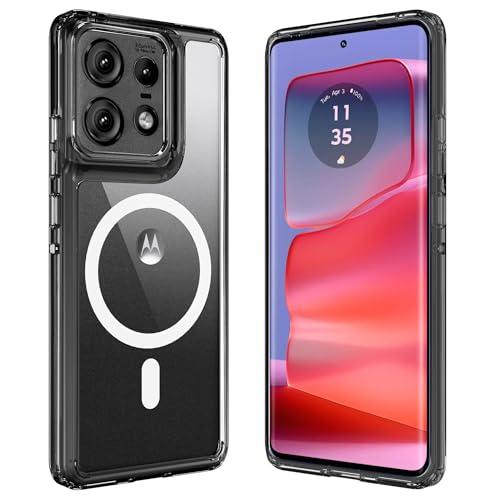 Motorola Moto Ede 50 pro / 50s ro ケース全透明 Maafe対応 マグネット搭載 マグセーフ対応 モトローラ ...
