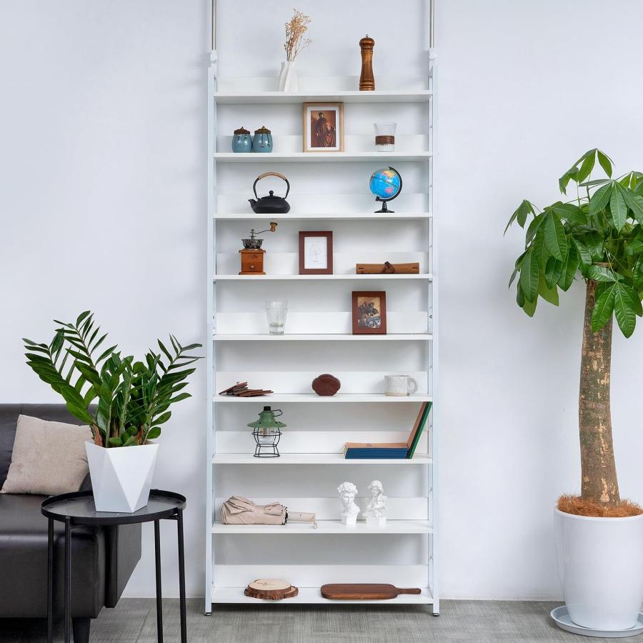 UEA 本棚 突っ張り式 スリム 幅80×奥行17×高さ10.575cm コミックラック 薄型 突っ張り 大容量 突っ張りラック オープン : Neutrogena - 通販 - Yahoo ...