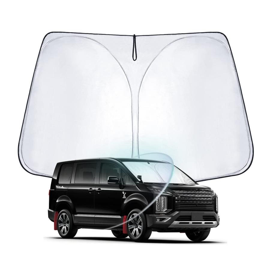 WE 三菱 デリカ D5 フロント サンシェード Delica D:5 後期 前期 CV1W CVW CV4W CV5W H19.1〜現行 ...