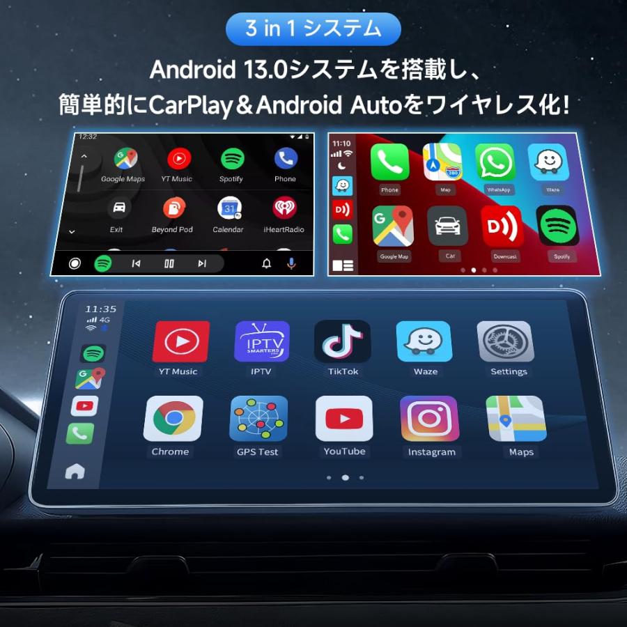 AiboxHDM アダプター 版 8+18GB ワイヤレスCarlay/Android HDM端子搭載 HDM出力 動画再生可能 ゲームを楽 ...
