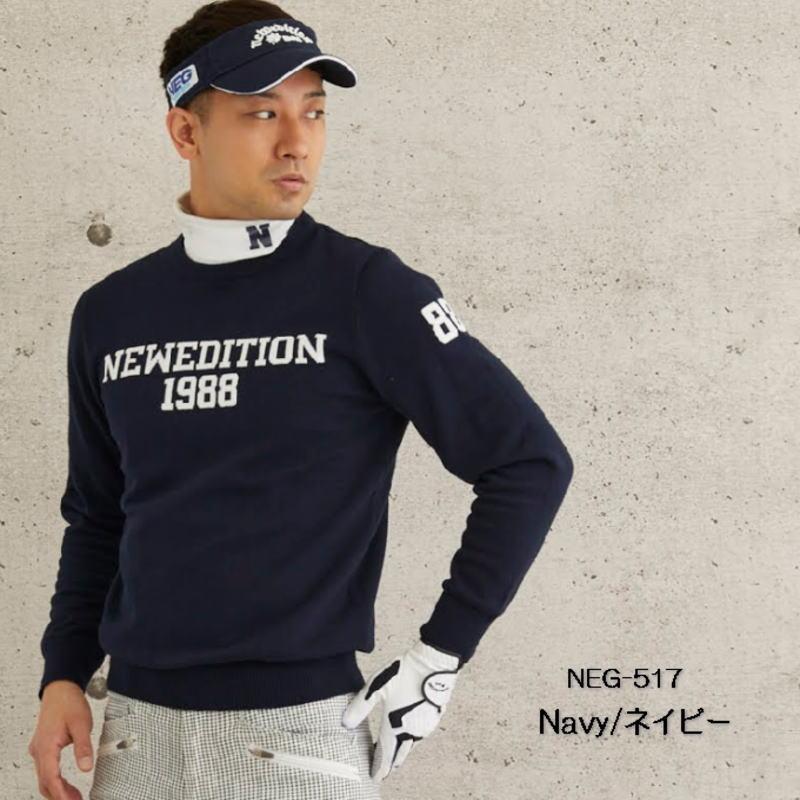 ゴルフセーターメンズ ゴルフウェア メンズ セーター クルーネック ゴルフセーター 春夏 防寒丸首 【NewEdition GOLF ...