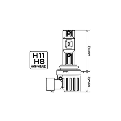 PIAA ピア LEH212 ヘッド＆フォグ LEDバルブ スタンダードシリーズ 6600K H8/H9/H11/H16タイプ 3300lm 12V 19W : NEWFRONTIER ...