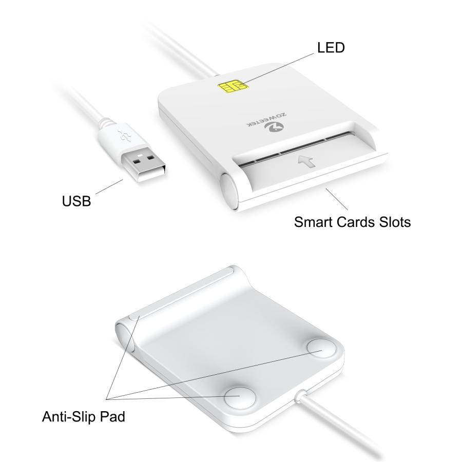 ICカードリーダー ホワイト マイナンバーカード 対応 インストール不要 確定申告 e-Tax 接触型 USBタイプ Windows Mac : NiceTrade - 通販 - Yahoo ...