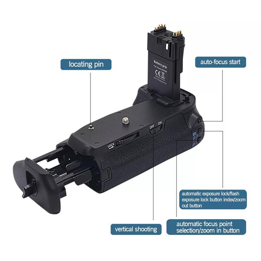 BG-E14 互換品 バッテリーグリップ LP-E6 / LP-E6N LP-E6NH Canon キヤノン イオス Eos 70D 80D 90D : 輸入雑貨NLS - 通販 ...